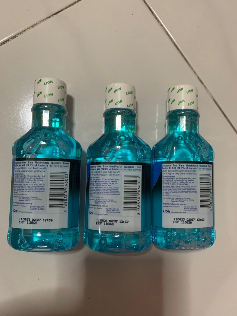 Systema mouthwash gum care 80ml blue caribbean, Beauty & Personal Care ...