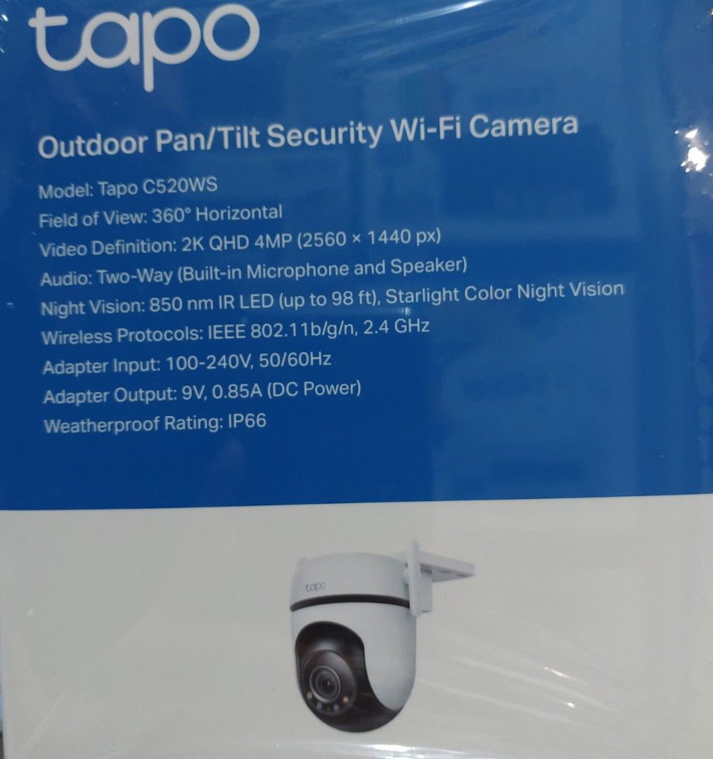 Tapo C520W, Furniture & Home Living, Security & Locks, Security Systems ...