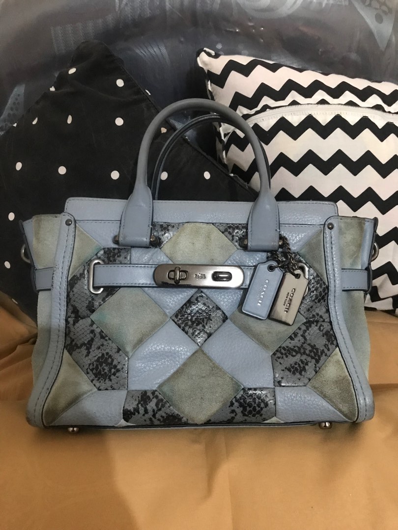 Tas coach swagger patchwork/ coach vintage / coach patchwork, Fesyen ...