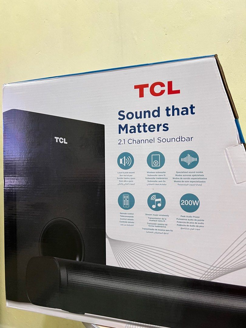 Tcl soundbar, TV & Home Appliances, TV & Entertainment, Entertainment Systems & Smart Home ...