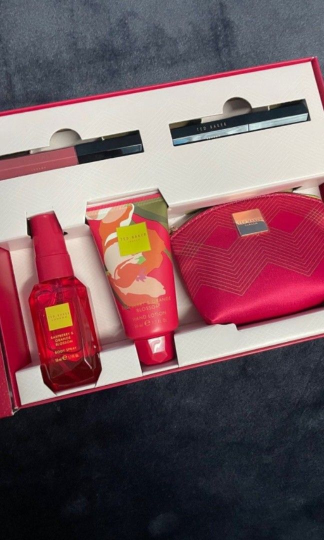 Ted baker raspberry and orange blossom gift set, Beauty & Personal Care ...