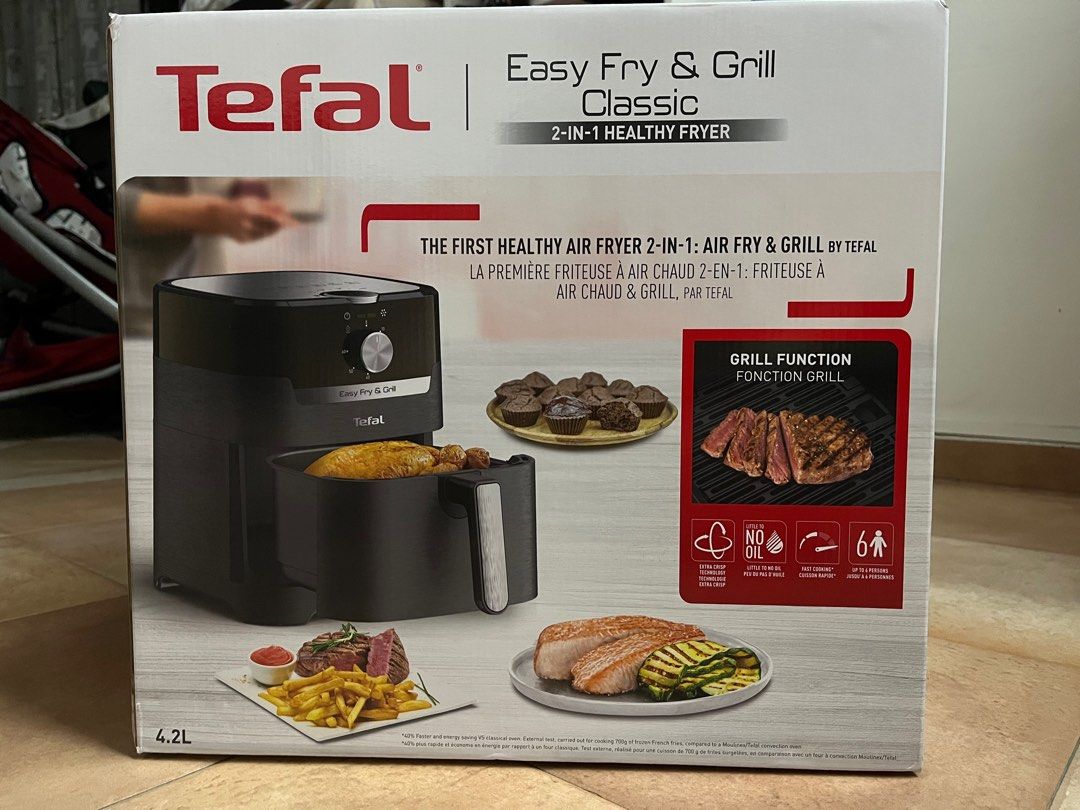Tefal Easy Fry & Grill Classic (2 in 1 healthy fryer), TV & Home ...