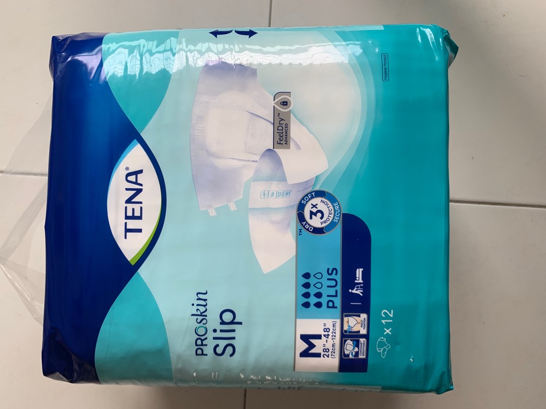 Tena proskin Slip Plus adult diapers (M size), Babies & Kids, Bathing & Changing, Diapers & Baby ...