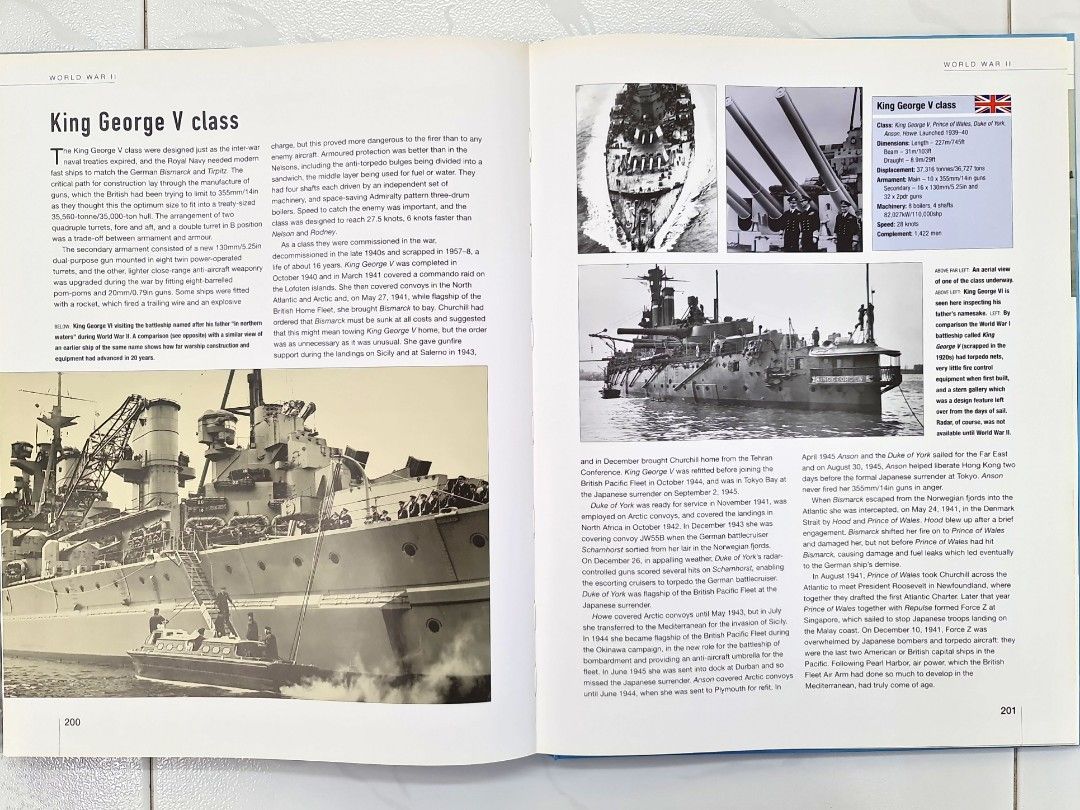 The World Encyclopedia of Battleships by Peter Hore, 256 pages, Hermes ...