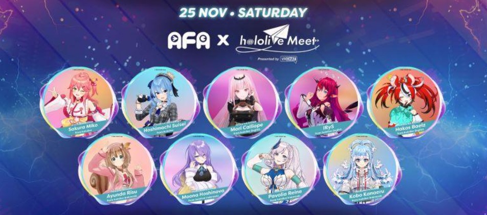 [Till 24 Nov 2023] Hololive AFA Cat 1 and 2 tickets - suisei miko irys ...