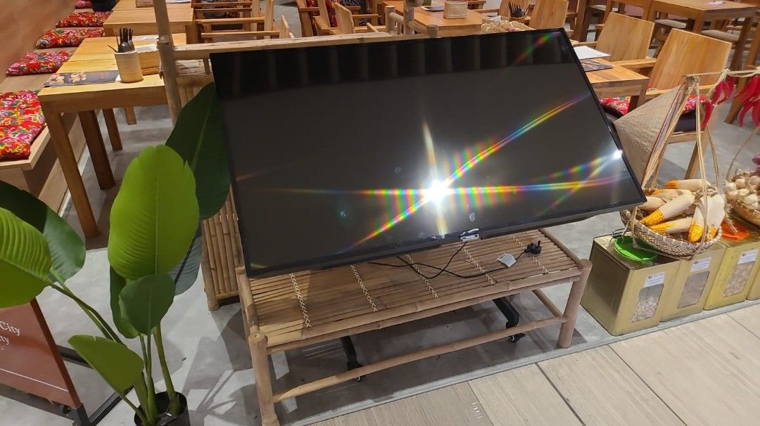 Tilt TV stand mobile cart, Furniture & Home Living, Furniture, TV ...