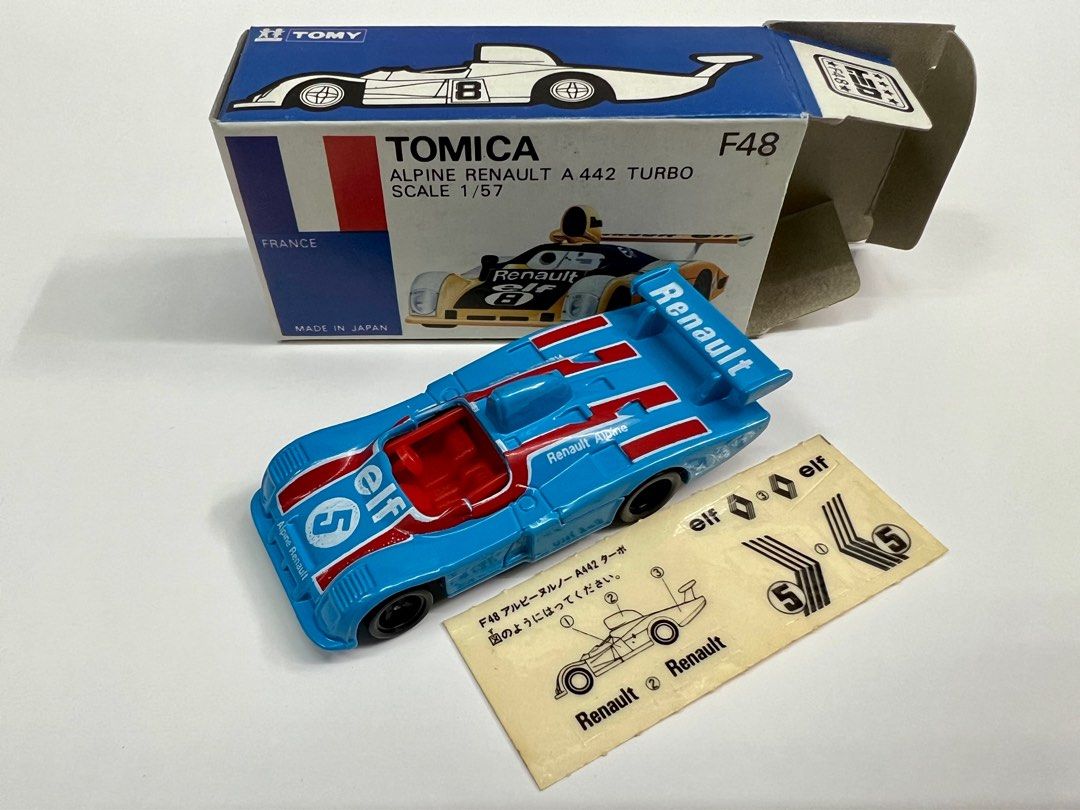 Tomica F48-1-2 (Boxset) Alpine Renault A422 Turbo G-34 スピードウェイセット (A ...