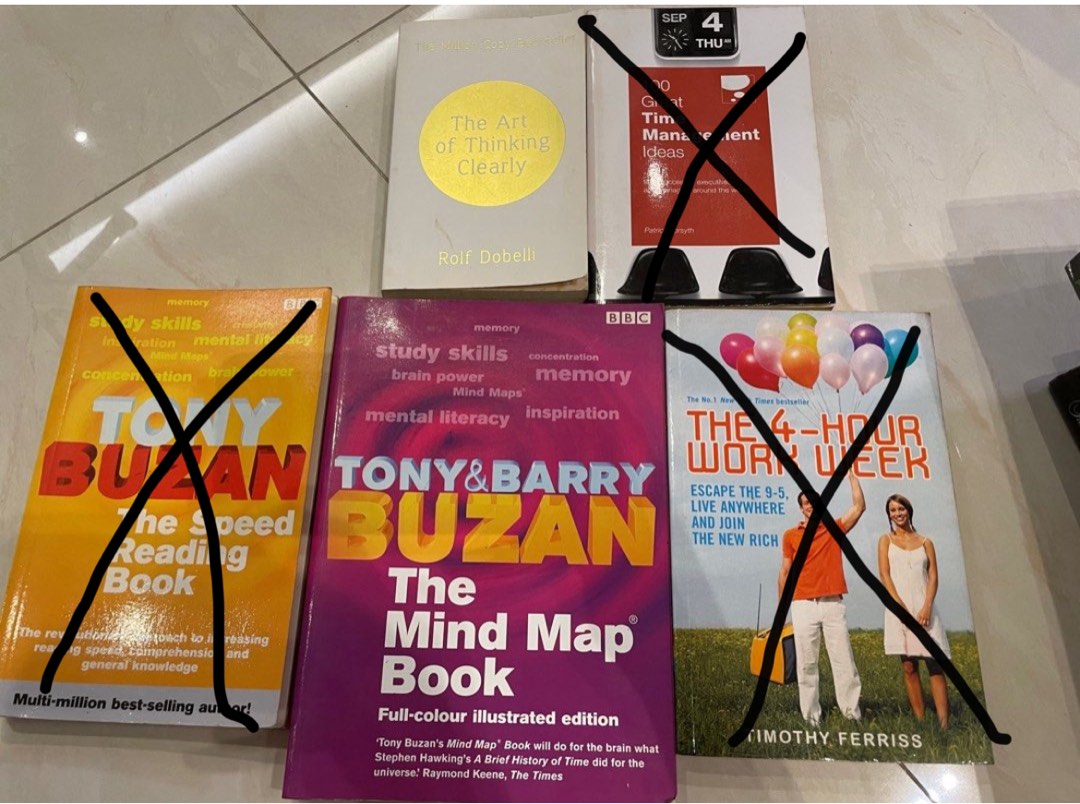 Tony Buzan mind mapping, the art of thinking clearly, Hobbies & Toys ...