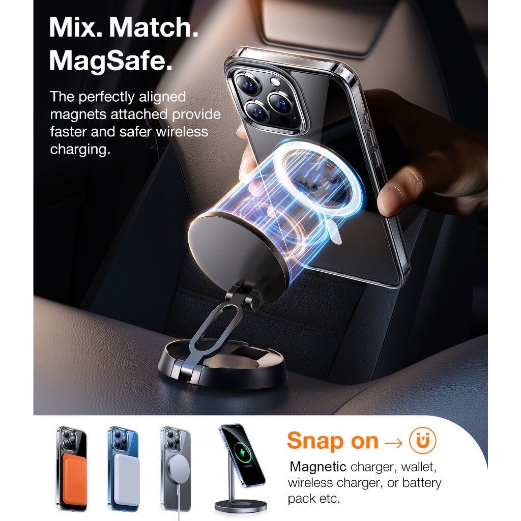 Torras Slim & MagSafe Transparent Case For IPhone 15 Pro, Mobile Phones ...