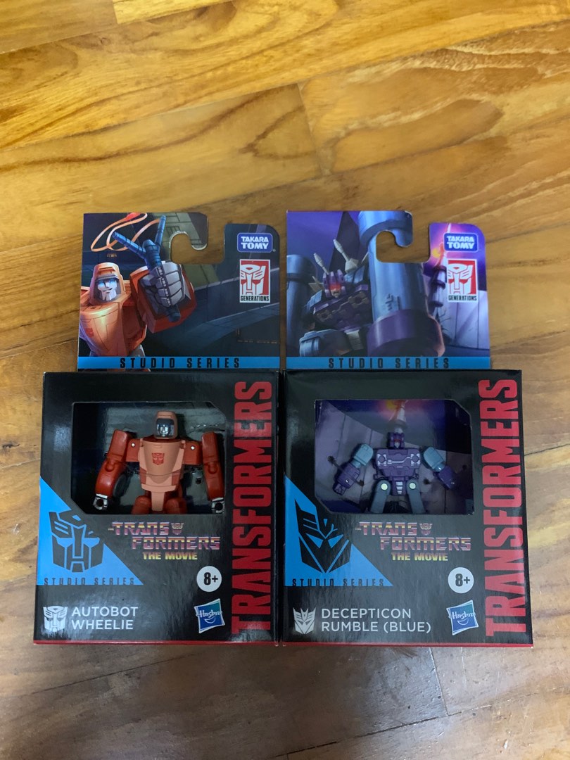 Transformers Studio Series 86 Decepticon Rumble Autobot Wheelie ...