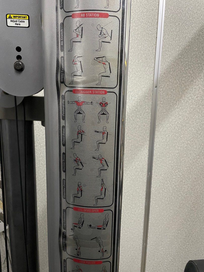 Tuff stuff tuffstuff fitness AXT 2.5 multi home gym station chest back ...