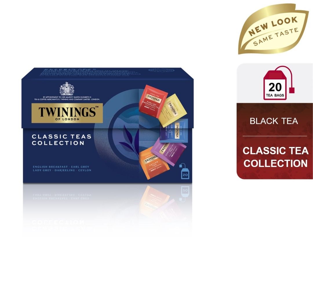 Twinings Classic Teas Collection (20 sachets), Food & Drinks, Beverages ...