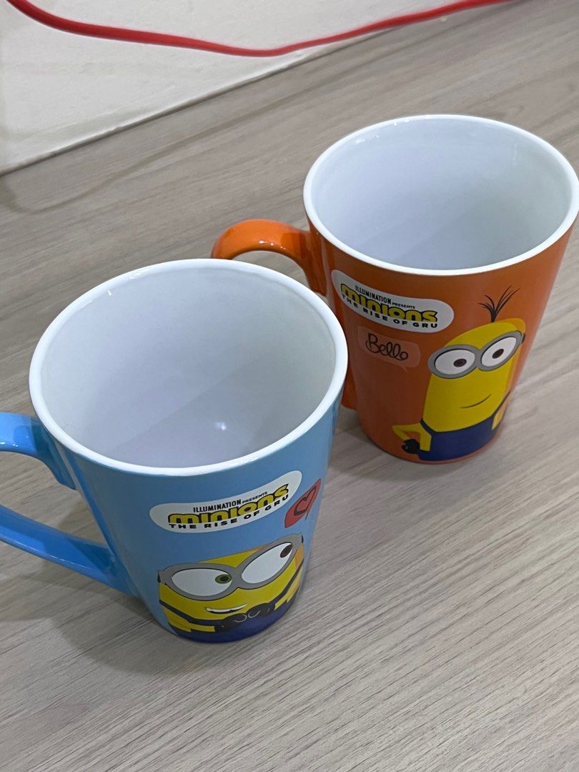 Two cute Minion cups, Furniture & Home Living, Kitchenware & Tableware ...