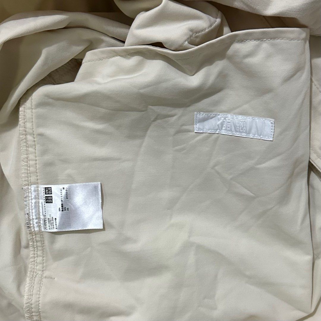 Uniqlo Off White Jersey Utility Overshirt, Men's Fashion, Coats ...