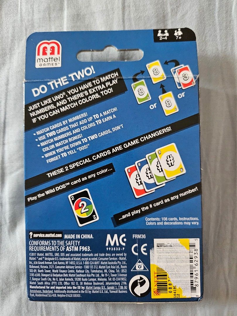 Uno dos cards, Hobbies & Toys, Toys & Games on Carousell