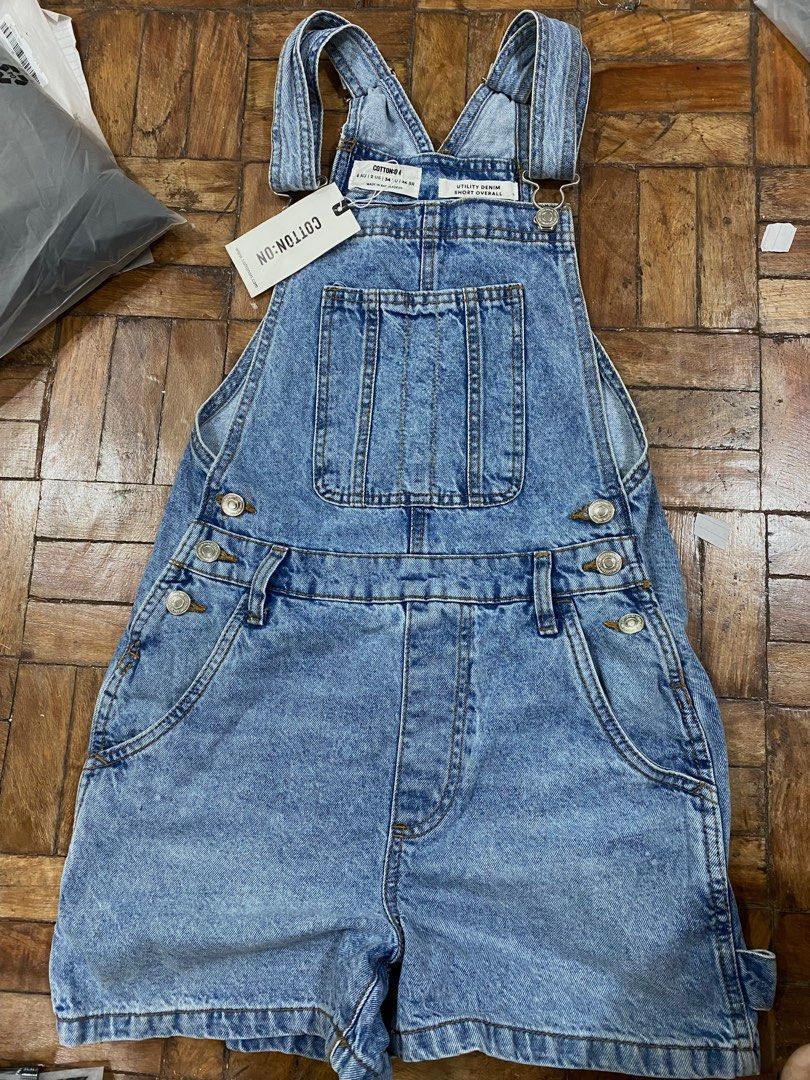 Utility Denim Short Overall / shortalls / jumper shorts, Women's ...