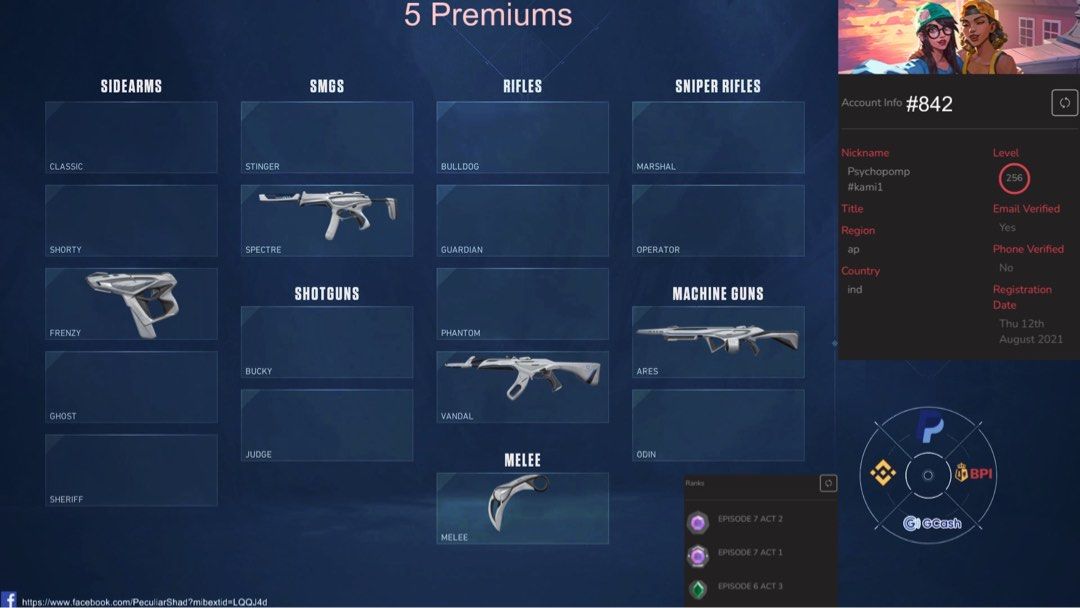 VALORANT ACCOUNTS, Video Gaming, Video Games, Others on Carousell