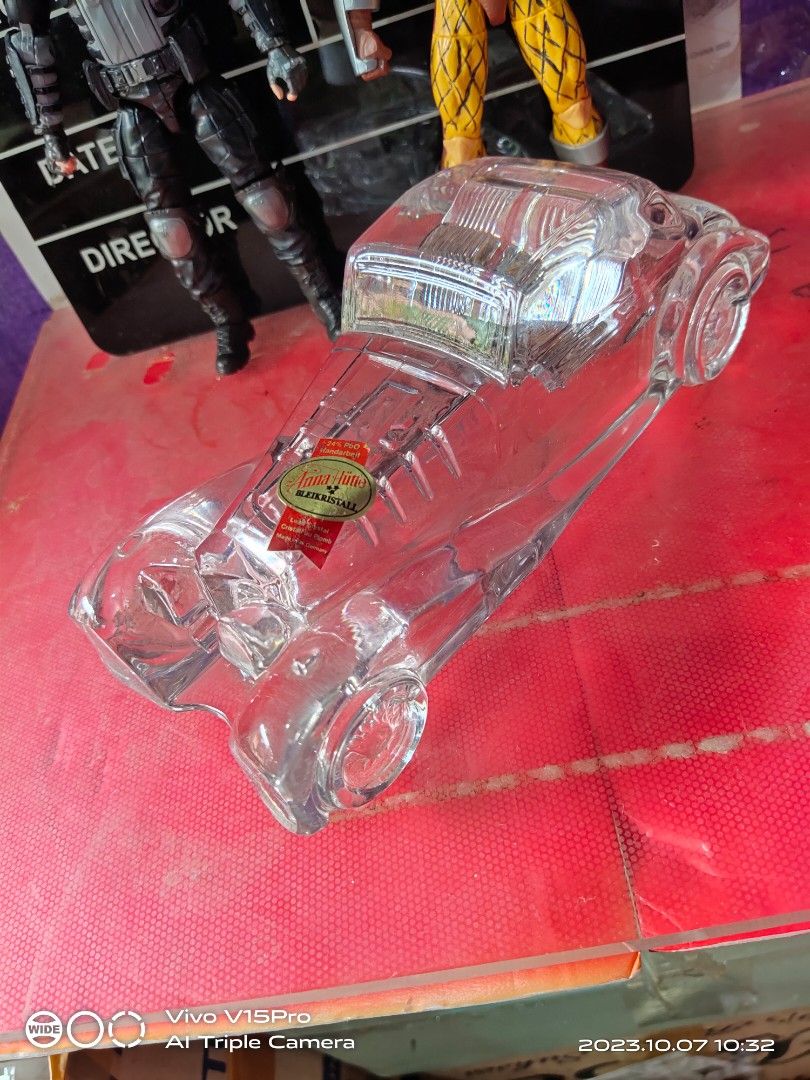 Vintage Anna Hutte Bleikristall Lead Crystal Car Bugatti Type 57, Antik ...