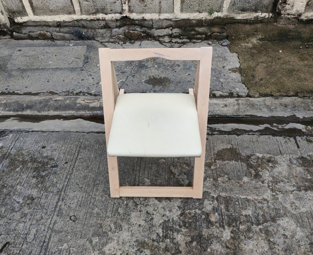 Vintage Style Low Back Folding Chair, Furniture & Home Living ...
