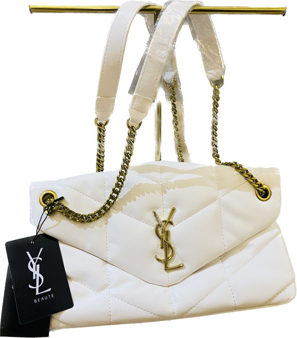 ViP Y$L OffWhite Puffer Chained Sling Bag, Luxury, Bags & Wallets on ...