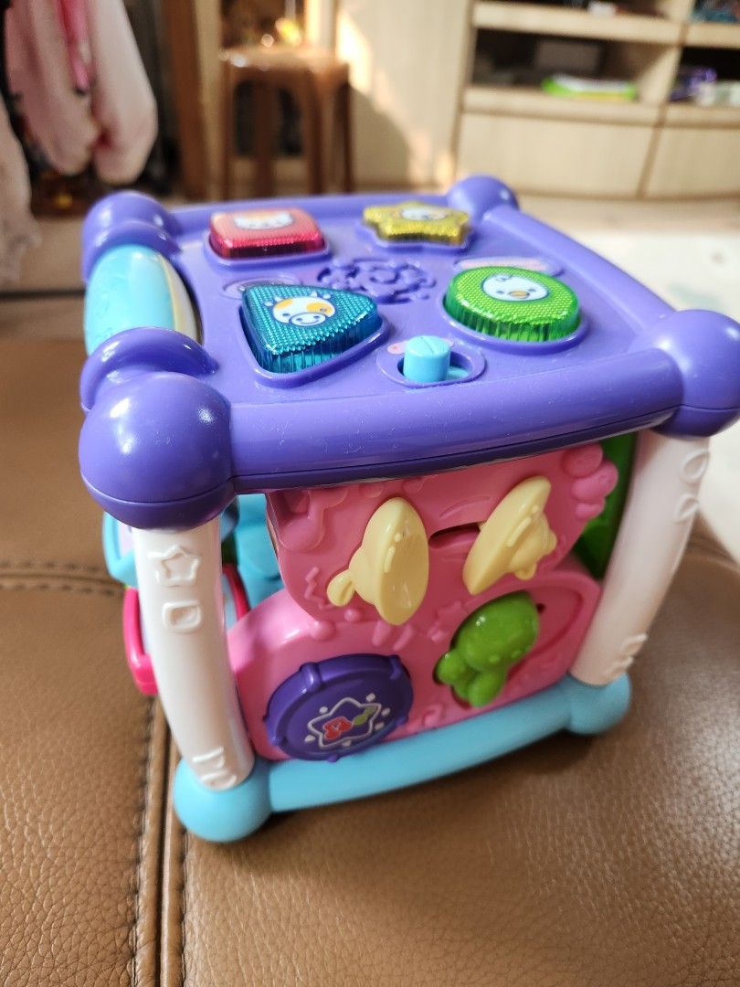 Vtech busy learners activity cube, Babies & Kids, Infant Playtime on ...