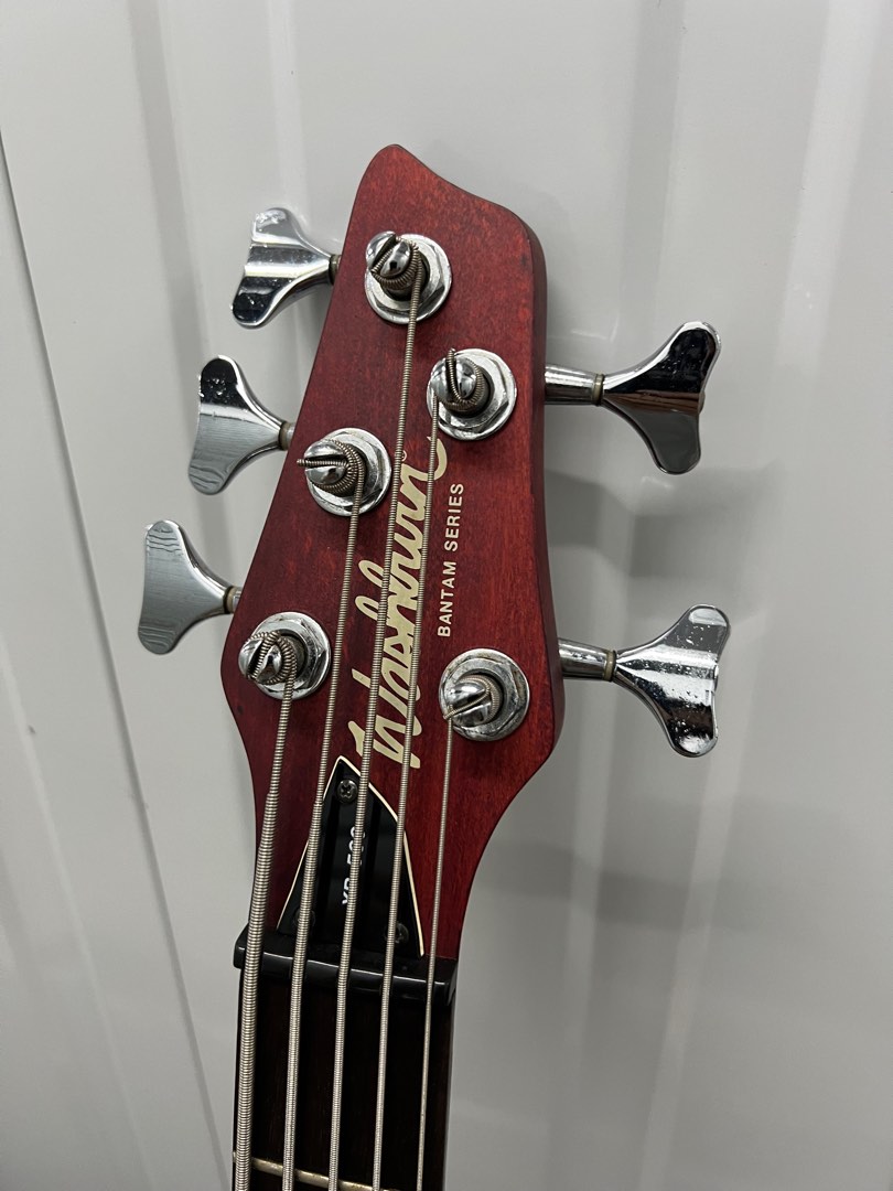 Washburn 5 string Bantam Bass Guitar with Hardcase, Hobbies & Toys ...