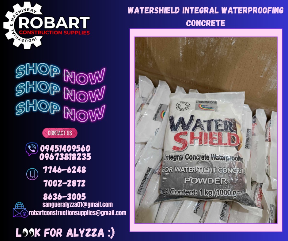 Watershield Integral Waterproofing Concrete, Commercial & Industrial, Construction Tools ...