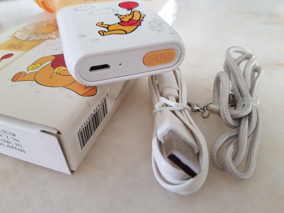 Winnie the Pooh x Mistral Rechargeable USB fan, Everything Else, Others ...