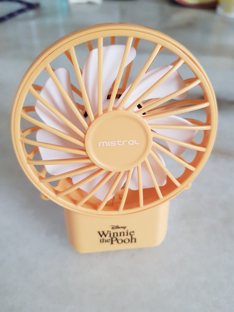 Winnie the Pooh x Mistral Rechargeable USB fan, Everything Else, Others ...