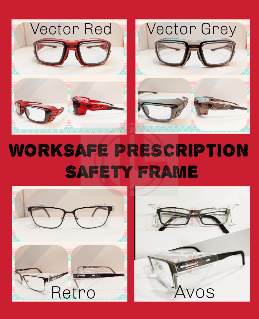 Worksafe Prescription Safety Frame with Safety lenses Package, Men's Fashion, Watches ...