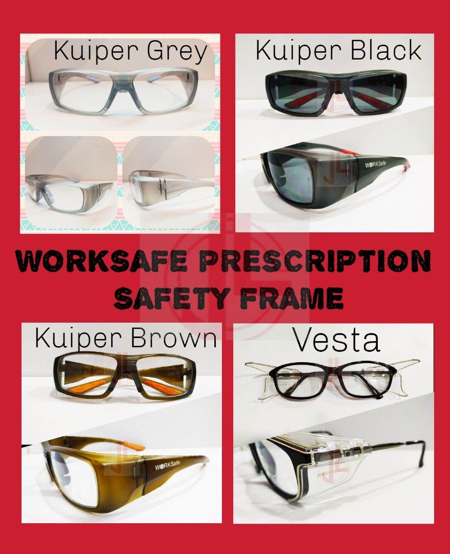 Worksafe Prescription Safety Frame with Safety lenses Package, Men's ...