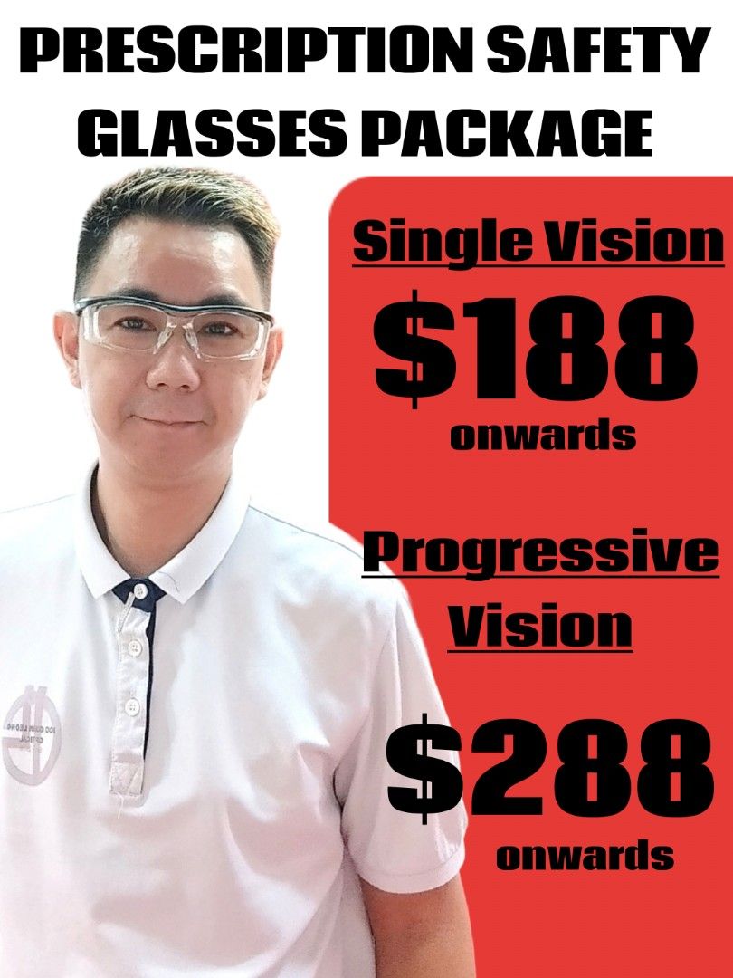 Worksafe Prescription Safety Frame with Safety lenses Package, Men's ...