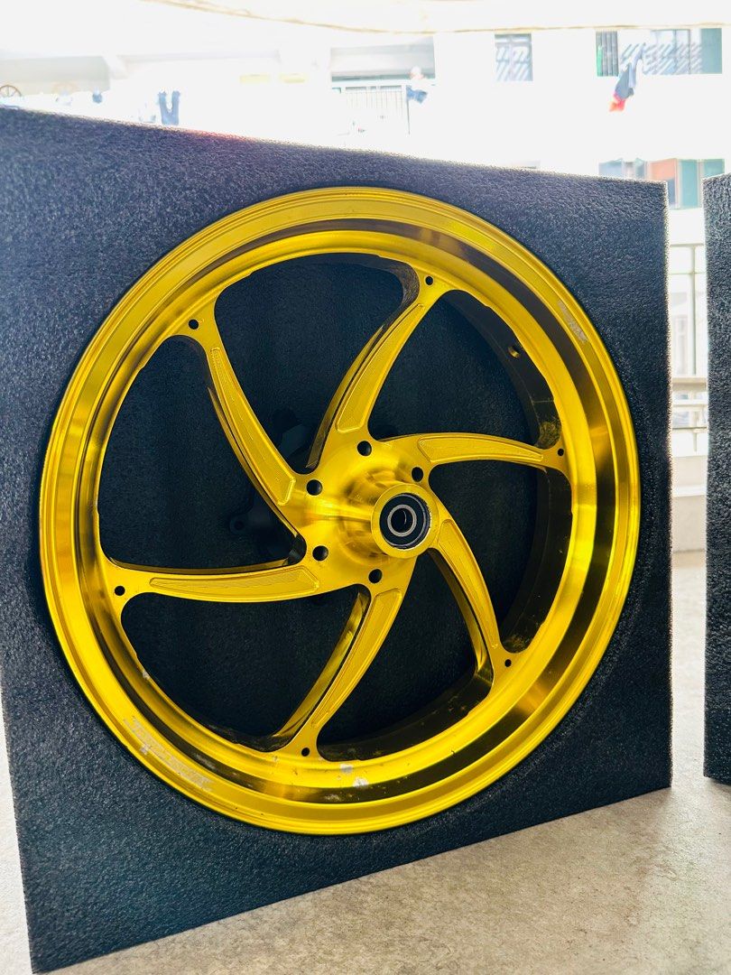 XMAX CNC Gold Anodized Rims, Motorcycles, Motorcycle Accessories on ...