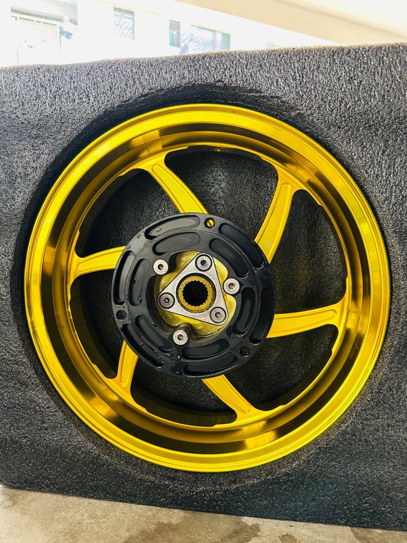 XMAX CNC Gold Anodized Rims, Motorcycles, Motorcycle Accessories on ...