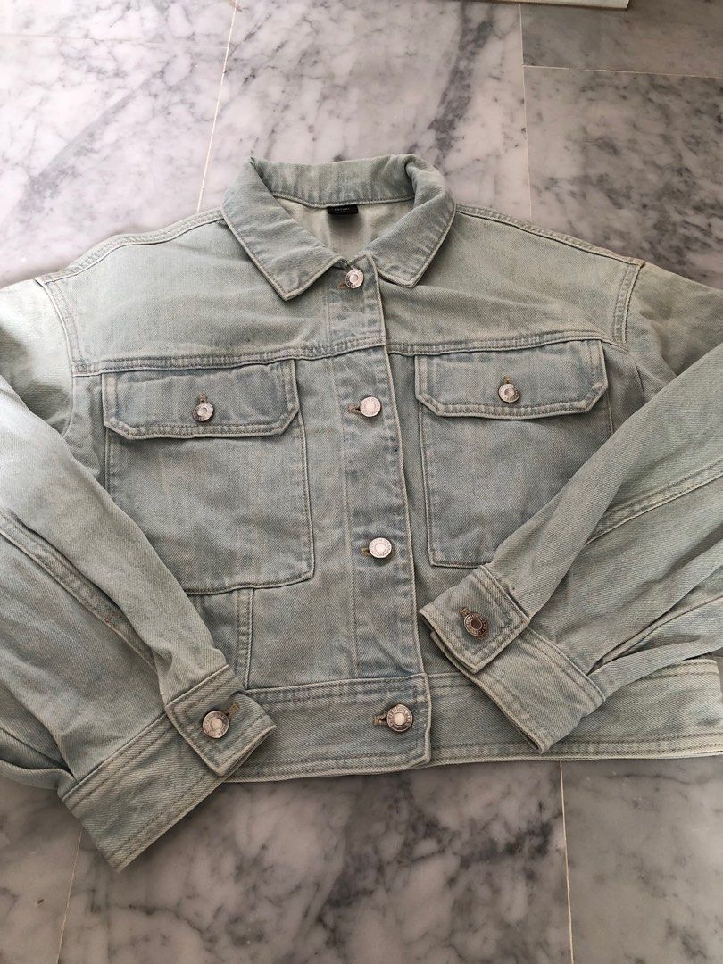 Yishion denim jacket, Women's Fashion, Coats, Jackets and Outerwear on Carousell