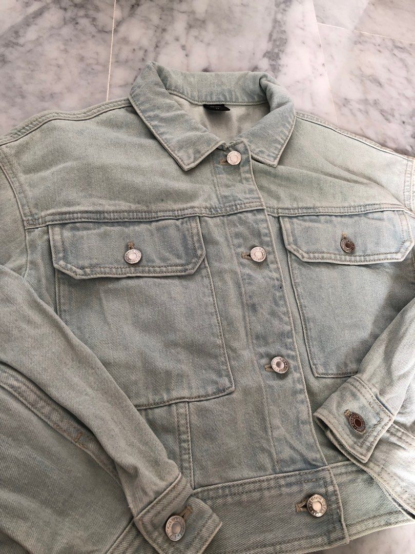 Yishion denim jacket, Women's Fashion, Coats, Jackets and Outerwear on Carousell