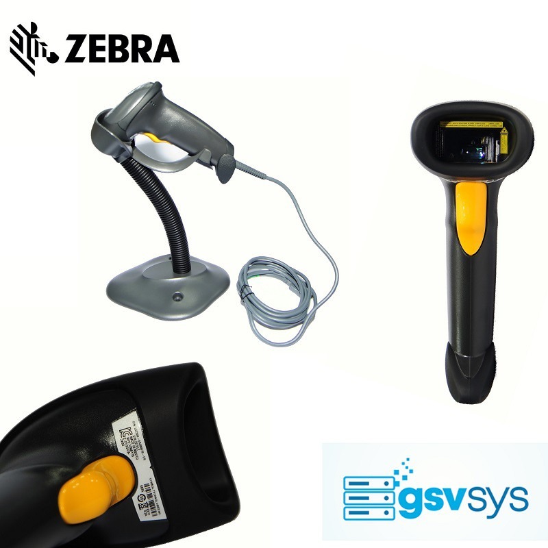 Zebra Symbol LS2208 USB Handheld Barcode Scanner include with Barcode ...
