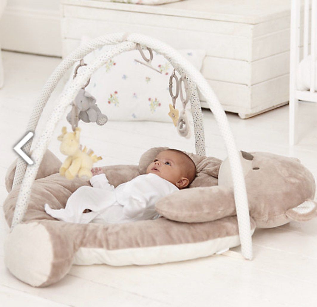 0 Month+ Teddy Bear Baby Gym Tummy Time Play Mat and Arch, Babies ...