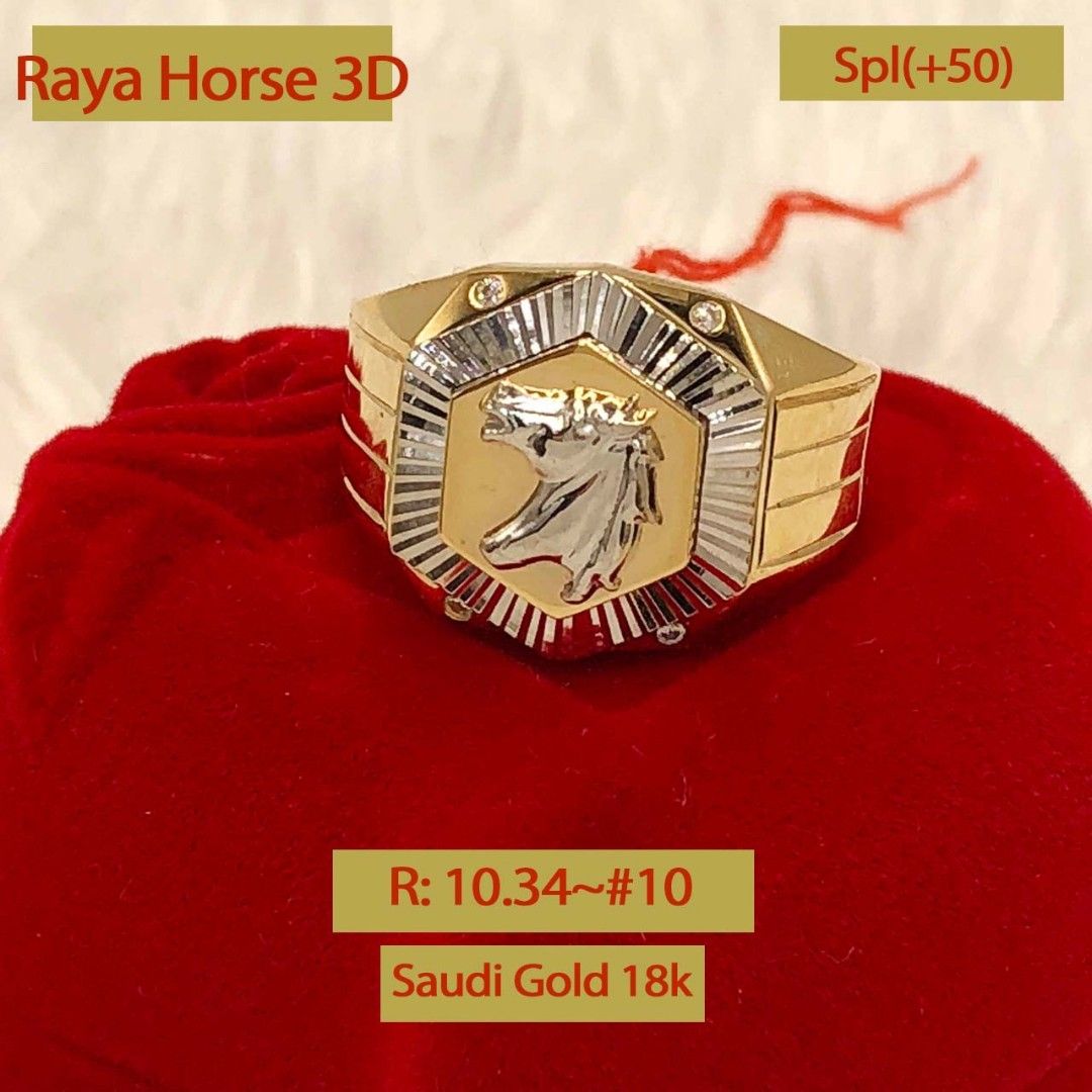 18k Saudi Gold Ring raya wheel 1G, Women's Fashion, Jewelry & Organizers, Rings on Carousell