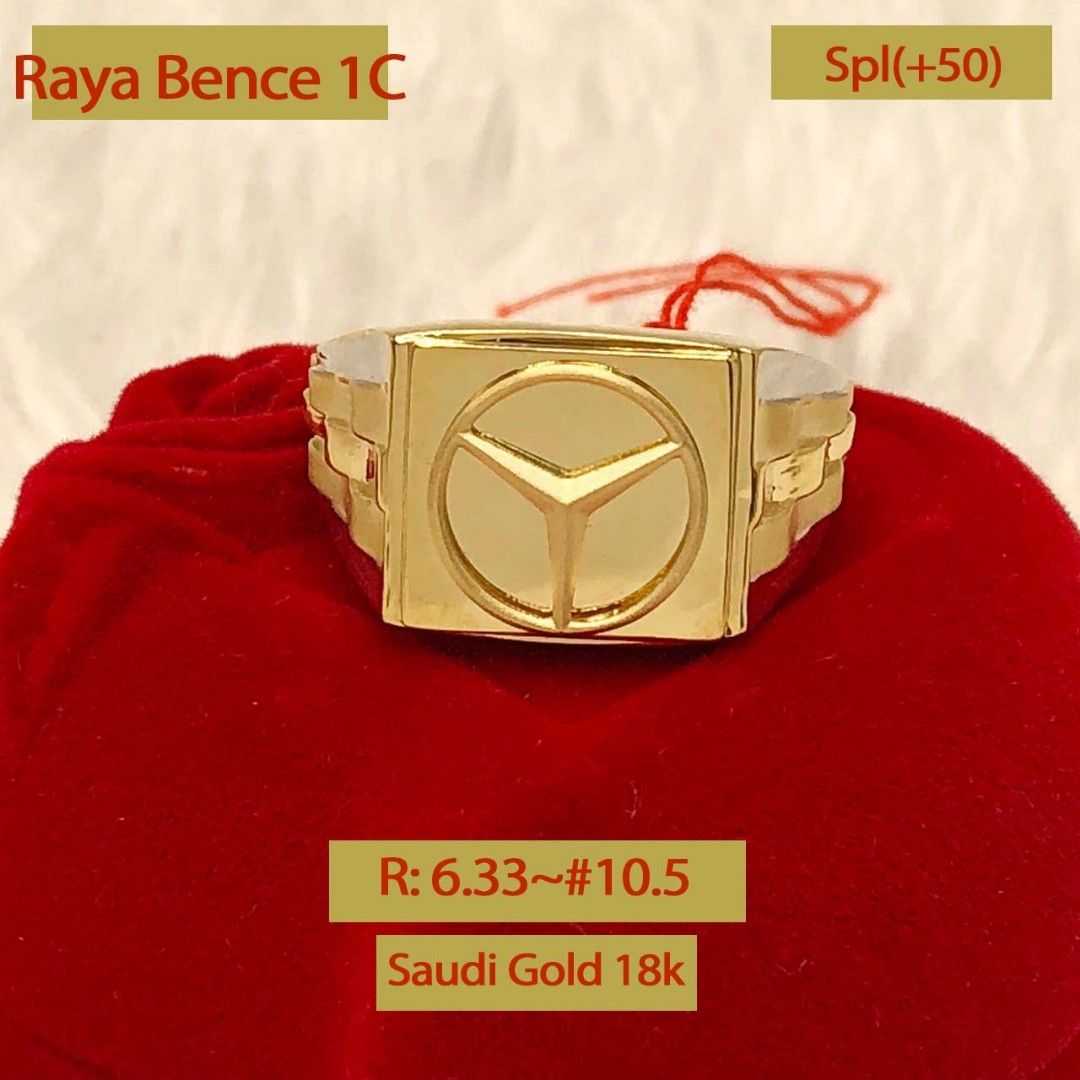 18k Saudi Gold Ring raya wheel 1G, Women's Fashion, Jewelry & Organizers, Rings on Carousell