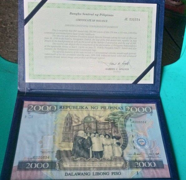 2,000 peso bill ( commemorative banknote ), Hobbies & Toys, Memorabilia ...