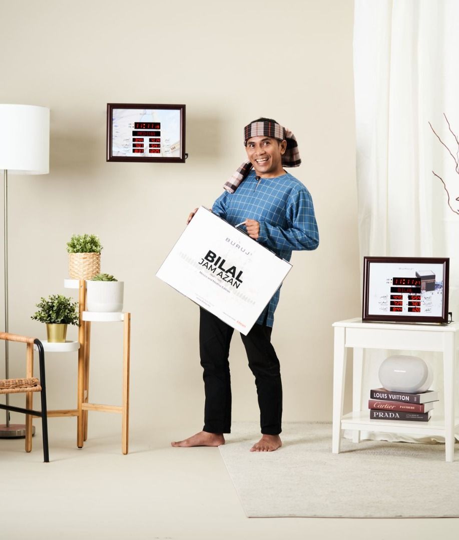 [2023] JAM AZAN RUMAH/DINDING BILAL BURUJ WATCH, Furniture & Home Living, Home Decor, Clocks on ...