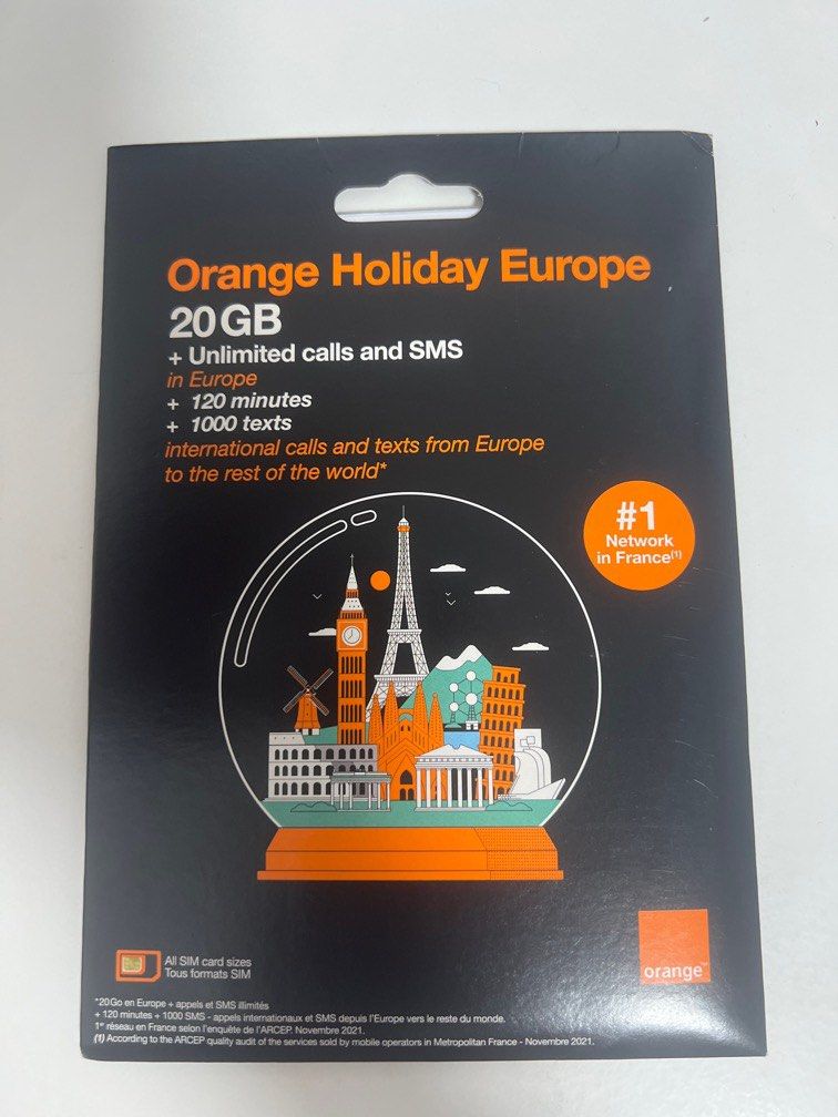 20GB sim card whole europe, Hobbies & Toys, Travel, Travel Essentials ...