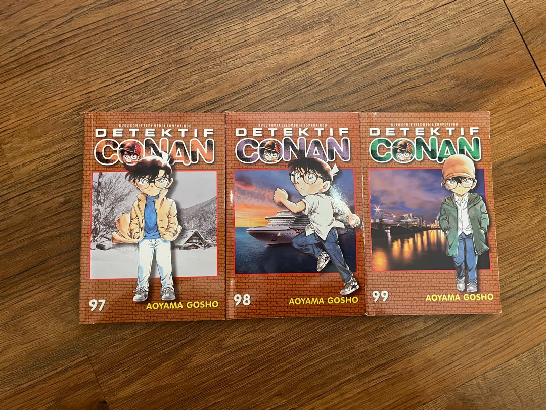 3pcs Komik Detective Conan, Buku & Alat Tulis, Komik dan Manga di Carousell