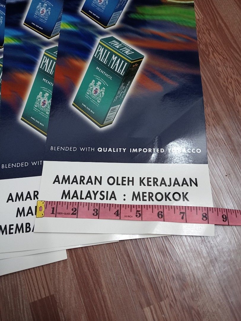 7 keping Poster palmol lumsum sahaja 8 x 35 inci, Hobbies & Toys ...