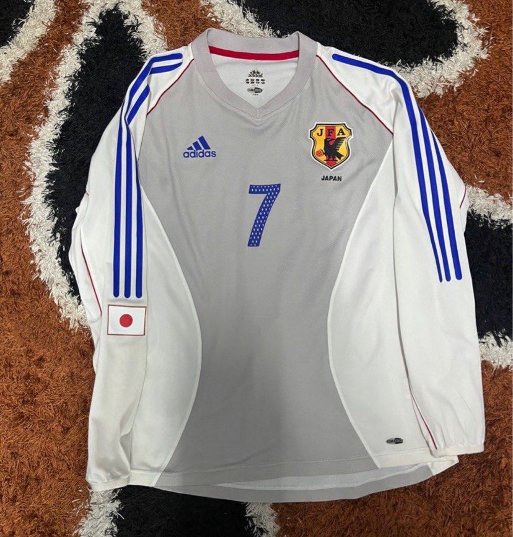 #7 Nakata Japan 2002 World Cup Away Longsleeve soccer/football jersey ...