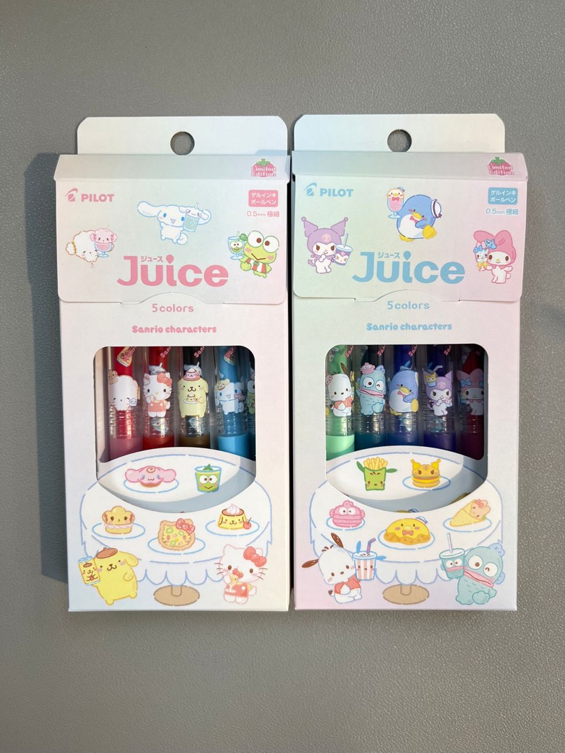 日本文具 2023年9月新品 Pilot x Sanrio Juice 0.5mm 啫喱筆 set 裝, 興趣及遊戲, 玩具 & 遊戲類 ...