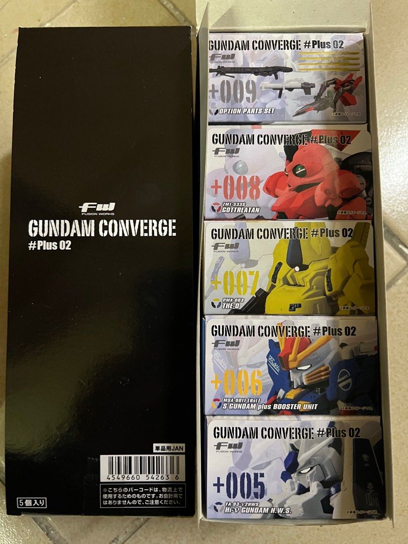 全新 日版 Fw Gundam Converge Plus 02 全5款 高達, 興趣及遊戲, 玩具 & 遊戲類 - Carousell