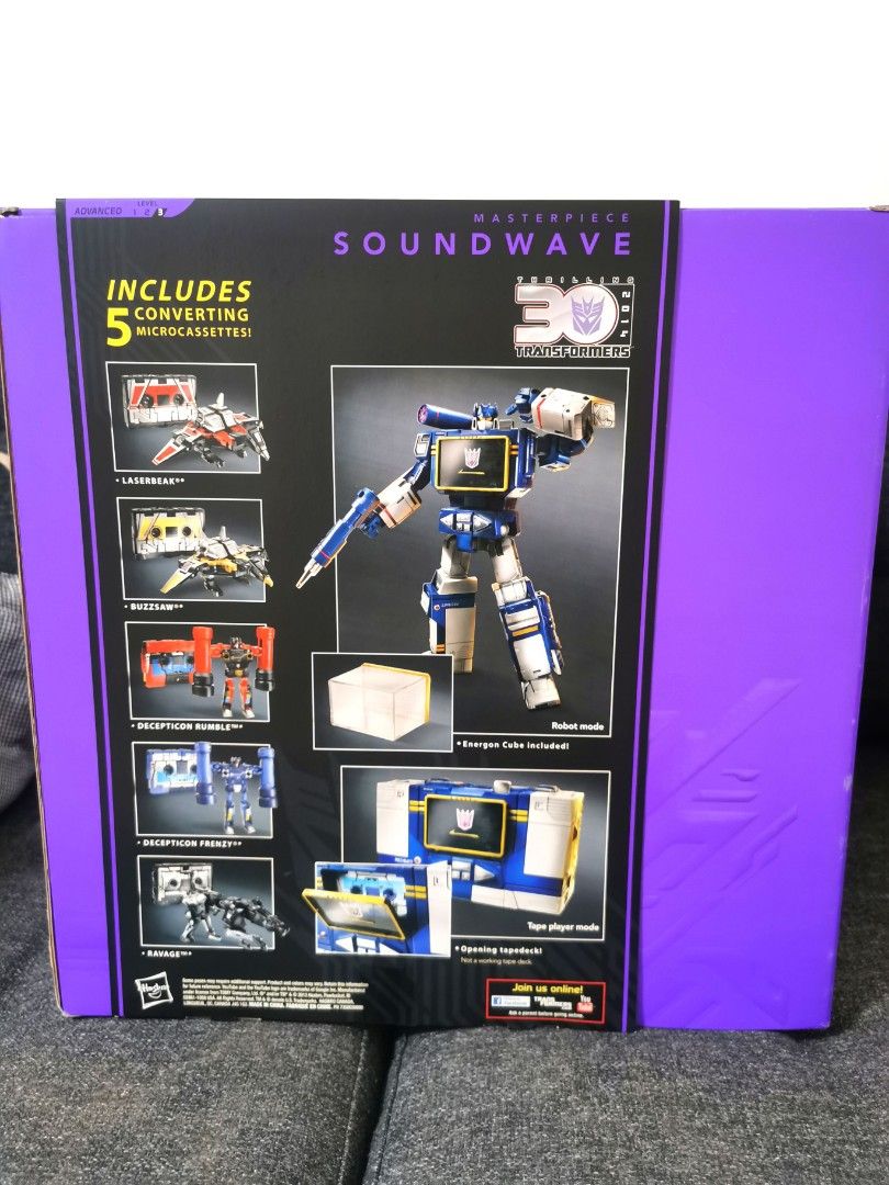 「變形金剛 美版 MP-02 SOUNDWAVE + 日版 MP-13B RATBAT 連2咭」[1人6帶大全套]」, 興趣及遊戲, 玩具 ...