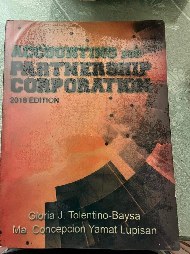 Accounting for Partnership Corporation - Tolentino-Baysa & Lupisan ...